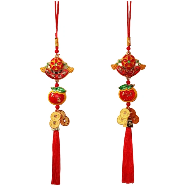 2026 HORSE YEAR Chinese New Year Flannel Hanging Ornaments Red ...