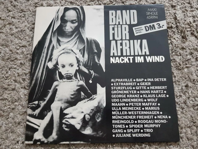 BAND FÜR AFRIKA - Nackt im Wind 12'' Vinyl Maxi [Nena/ Alphaville ...