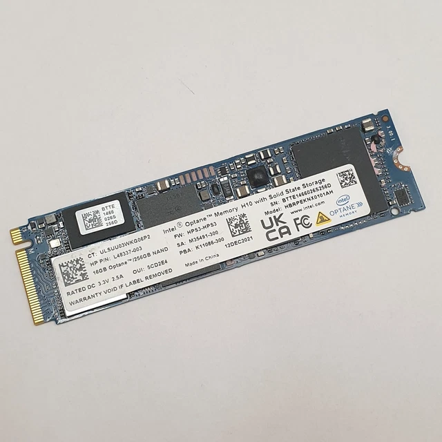 INTEL OPTANE H10 256GB + 16GB NVMe M.2 SSD Solid State Speicher ...