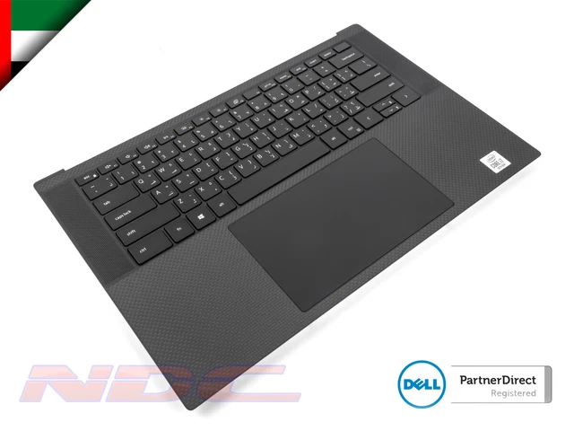 DELL PRECISION 5550/5560/5570 Palmrest Touchpad ARABIC Backlit Keyboard ...