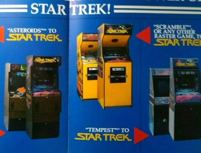 STAR TREK ARCADE Flyer Original 1983 Video Game Artwork Retro Vintage Space Age £41.45 - PicClick UK