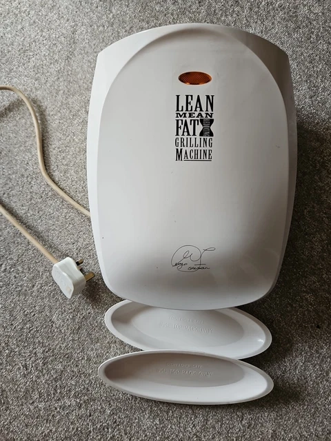 GEORGE FOREMAN LEAN Mean Fat Reducing Grilling Machine White, Model ...