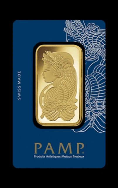 PAMP PURE GOLD Bar 100 g 24 ct .999 Bullion Minted Lady Fortuna Suisse Veriscan £5,999.00 ...