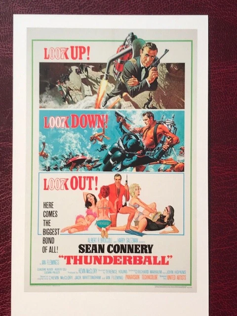 JAMES BOND 007 - Thunderball - Poster - Post Card - Excellent £3.59 ...