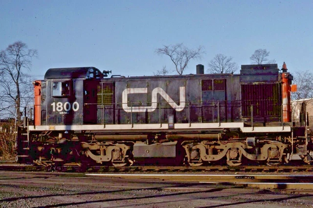 ORIGINAL KODACHROME CANADIAN National Railway Rsc24 # 1800 Halifax , N ...