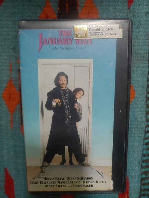 JANUARY MAN VHS Kevin Kline Susan Sarandon Harvey Keitel Hard Box Former Rental £18.56 - PicClick UK