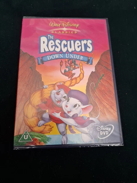 THE RESCUERS DOWN Under - Disney Classics - Region 2 DVD - New & Sealed ...