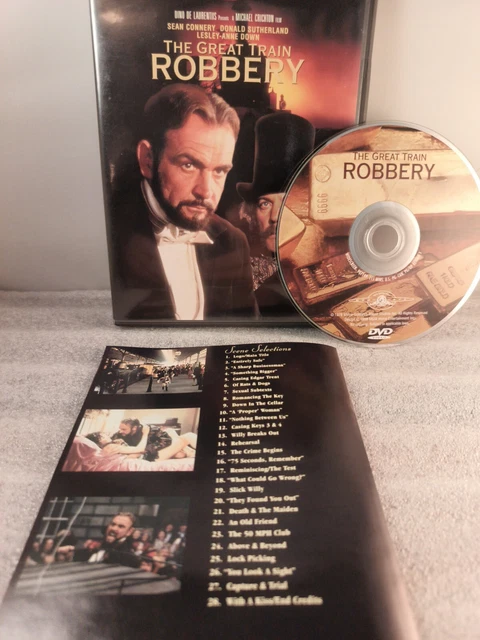 THE GREAT TRAIN Robbery (DVD, 1978) Original MGM W/ Booklet Insert Sean ...