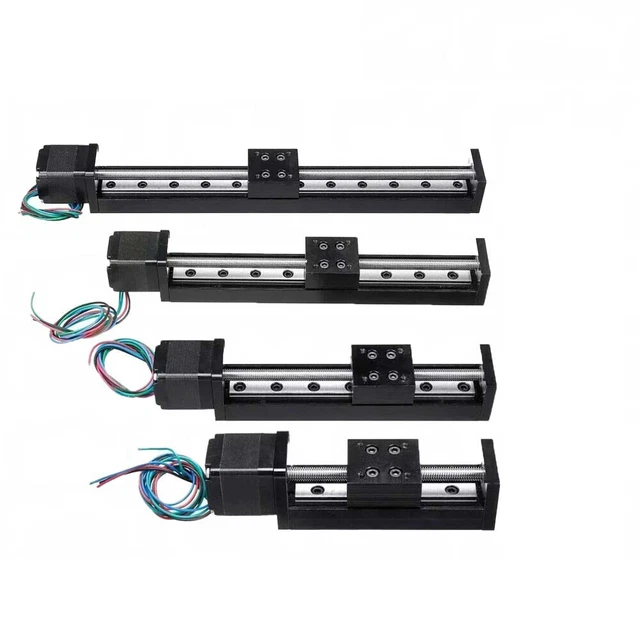LINEAR RAIL SLIDE Stage Table Mini CNC Nema11 motorized 12mm pitch XYZ ...