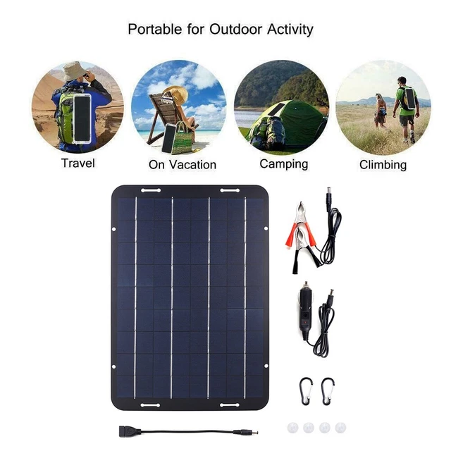 ACTIVIT??S DE PLEIN air 10W panneau solaire portable panneau solaire polyvalent EUR 44,52 ...