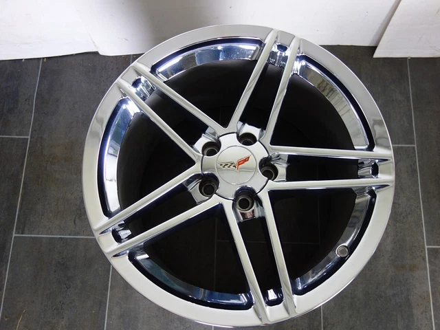 GENUINE GM CORVETTE C6 Z06 19"" ALLOY RIM 9594356 Chrome Chrome £862.16 ...