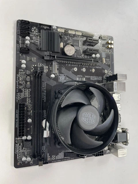 GIGABYTE GA-A320M-S2H DDR4 with CPU MicroATX AMD AM4 Motherboard with ...