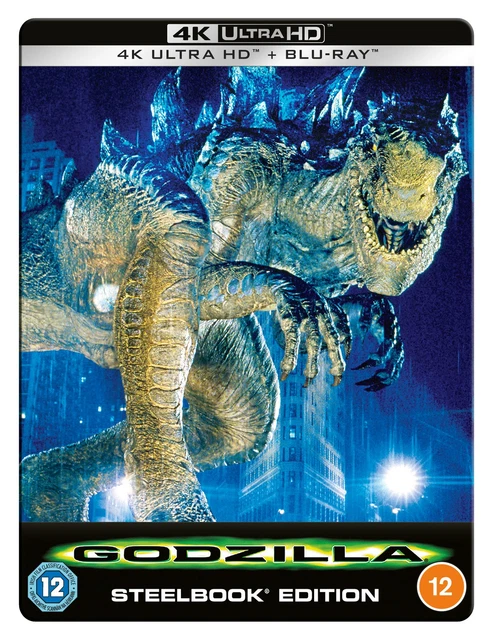 GODZILLA (4K UHD Blu-ray) Matthew Broderick Harry Shearer Jean Reno ...