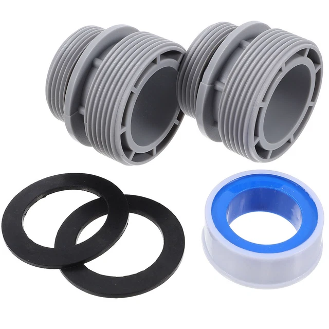 POOL FILTER PUMP Adapter Connectors Hose Conversion Adapters Kit £11.25 ...