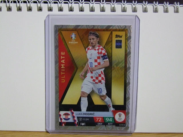 TOPPS MATCH ATTAX UEFA EURO 2024 Luka Modric Ultimate XI Card U XI 6 £2 ...