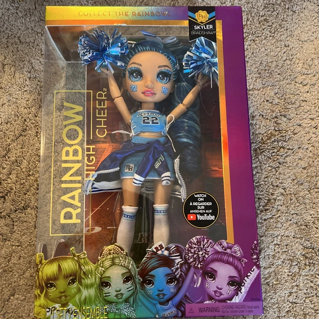 RAINBOW HIGH CHEERLEADER Cheer Fashion Doll - Skylar Bradshaw sky blue ...