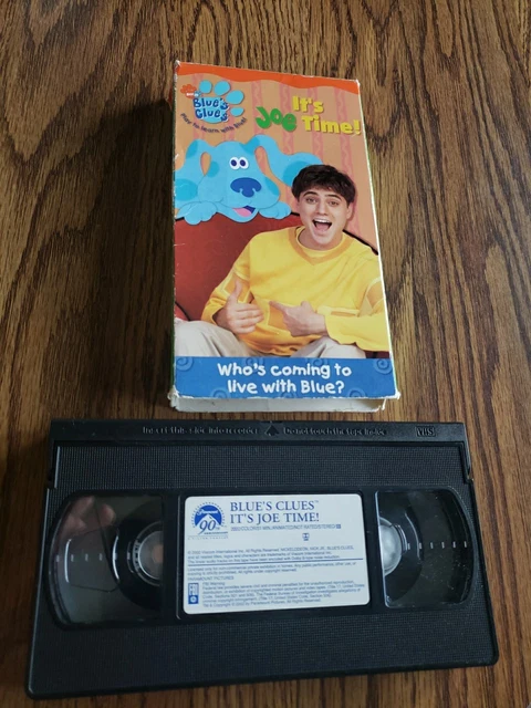 VHS BLUE'S CLUES: It's Joe Time (2002) Steve Goes to College, Big Book ...