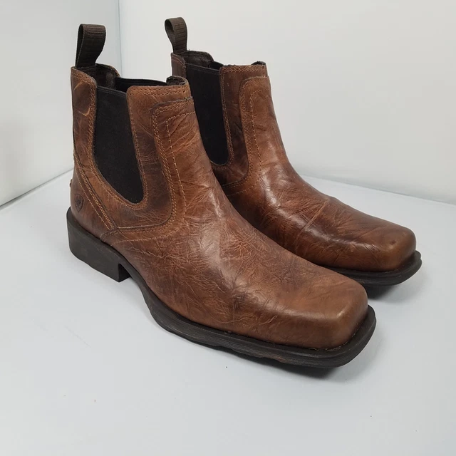 ARIAT® MEN'S MIDTOWN Rambler Barn Square Toe Chelsea Boots US 12EE ...