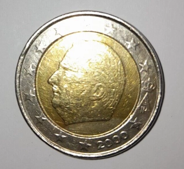 PIÈCE 2 EUROS Roi Albert II Belgique 2000 Bon état EUR 50,00 - PicClick FR