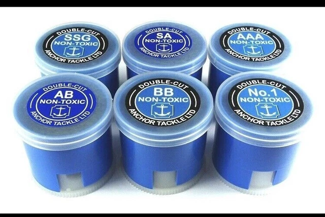 BB & SSG Anchor Blue Double-Cut Split Shot Fishing Weight Twist To ...