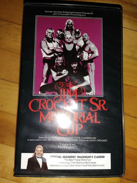THE JIM CROCKETT Sr. Memorial Cup NWA Vhs Awesome old school wrestling ...