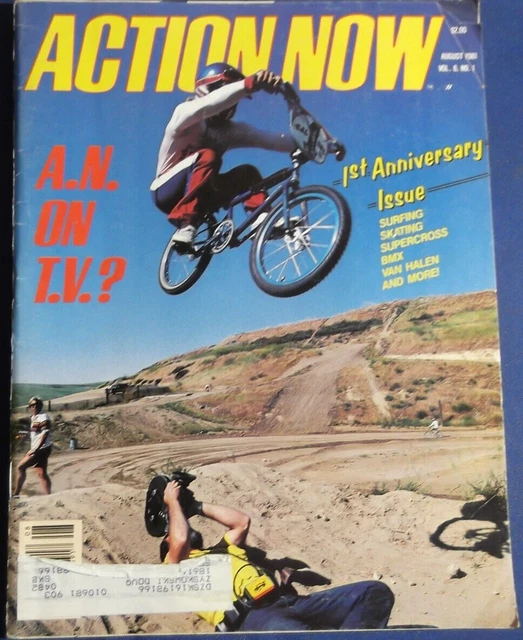 ACTION NOW MAGAZINE-AUG 1981-Anniv. Issue-Jag 500 Bmx-Sandboarding-Van ...
