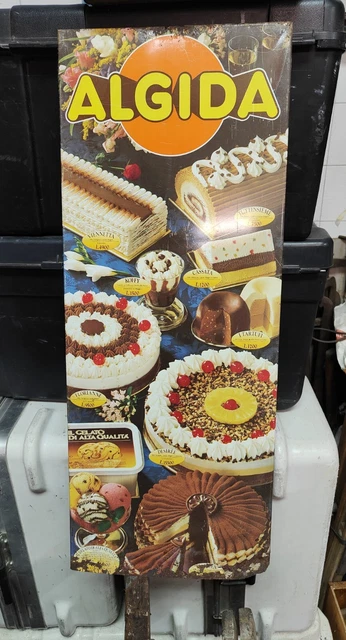 TABELLA INSEGNA GELATI Algida Anni 80 Lire EUR 17,50 - PicClick FR