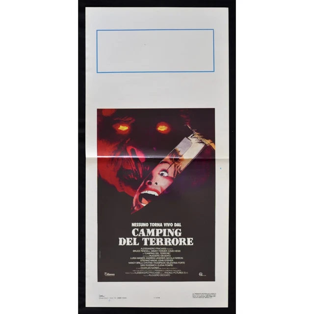 LOCANDINA CAMPING DEL TERRORE RUGGERO Deodato Mimsy Farmer Horror ...