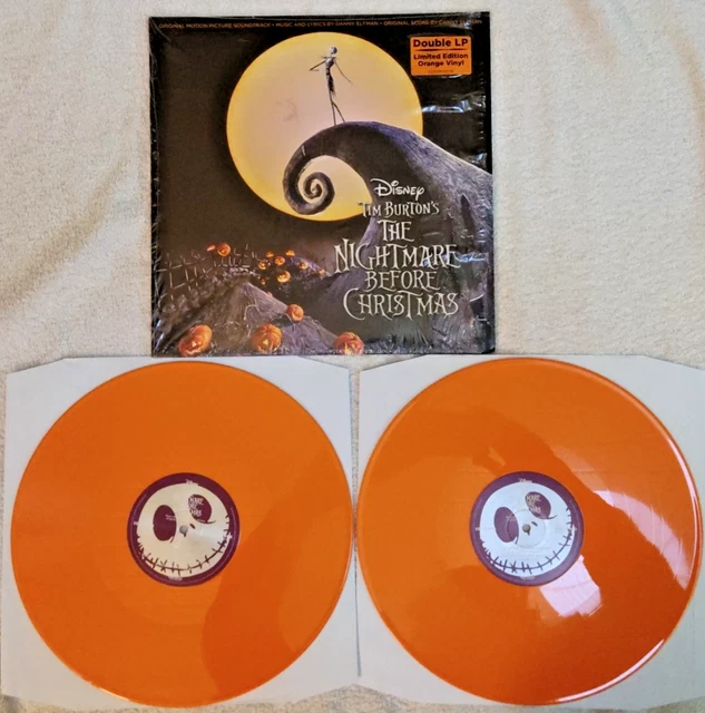 DANNY ELFMAN; TIM Burton's The Nightmare Before Christmas -2x Orange LP ...