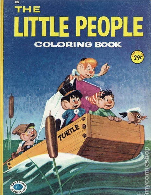 THE LITTLE PEOPLE Coloring Book SC #1-1ST VG 1961 Stock Image Low Grade ...