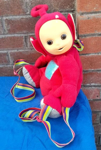 VINTAGE TELETUBBIES PO Backpack/soft toy Golden Bear 1996 50 cm tall £ ...