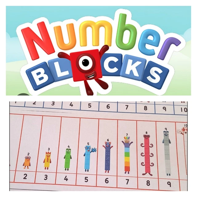 NUMBERBLOCKS NUMBER LINES 0-10 Teaching Resources counting KS1 EYFS £2. ...