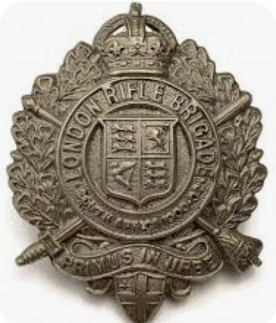 5TH CITY OF London Battalion London Rifle Brigade Cap Badge Antique pre ...