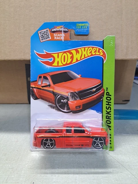 2015 HOT WHEELS #249 HW Workshop CHEVY SILVERADO variante rouge avec ...