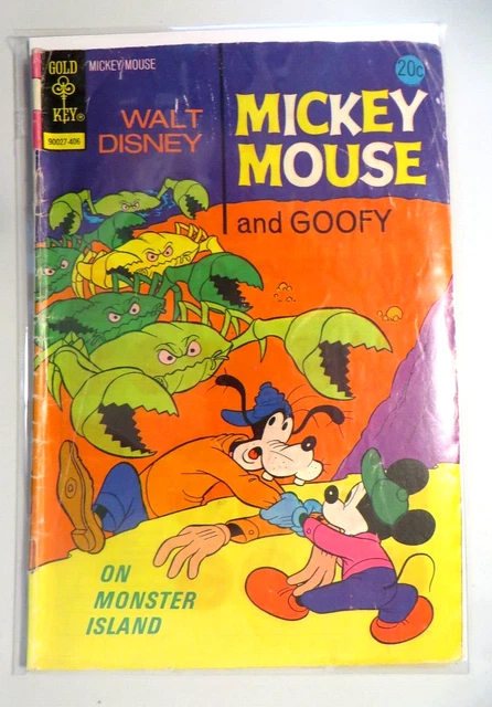 GOLD KEY WALT Disney MICKEY MOUSE and GOOFY ON MONSTER ISLAND No 149 ...