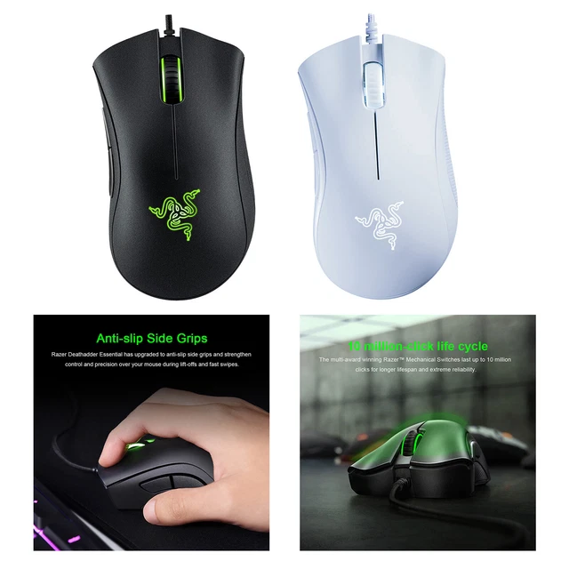 SOURIS RAZER DEATHADDER Wired Mouse Gamer Scroll Wheel neuves pour PC ...
