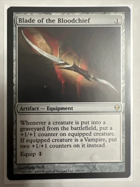 ARTEFACT RARE BLADE of the Bloodchief Zendikar neuf comme neuf MTG ...