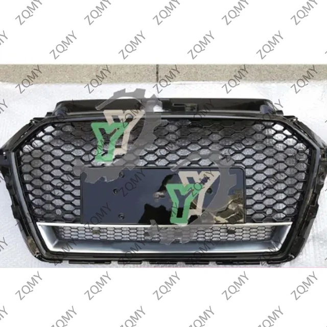 CAR FRONT BUMPER Grille Centre Grill With/logo For Audi A3/A3L/S3 2017 ...