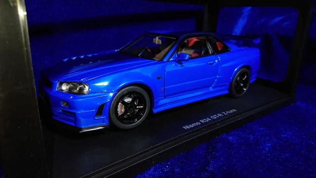 1:18 AUTOART NISSAN SKYLINE GT-R R34 NISMO Z TUNE Z2 BAYSIDE BLUE ...