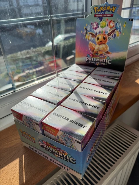 POKEMON PRISMATIC EVOLUTIONS Booster Bundle Display Case Bundles Sealed ...