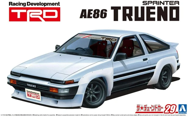 AOSHIMA 1/24 MODEL Kit Toyota TRD AE86 Trueno N2 Sp 1985 aus Japan 2161 ...