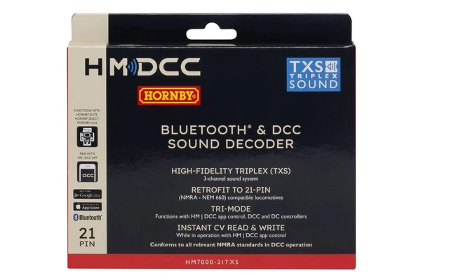 HORNBY HM7000-21TXS: BLUETOOTH® & DCC Sound Decoder (21-pin) EUR 81,29 ...