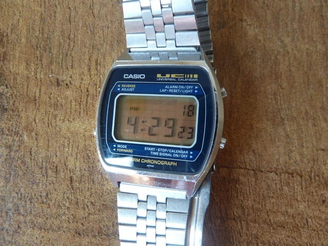 CASIO VINTAGE DIGITAL quartz watch 79QS-39 module 79 Universal Calendar ...