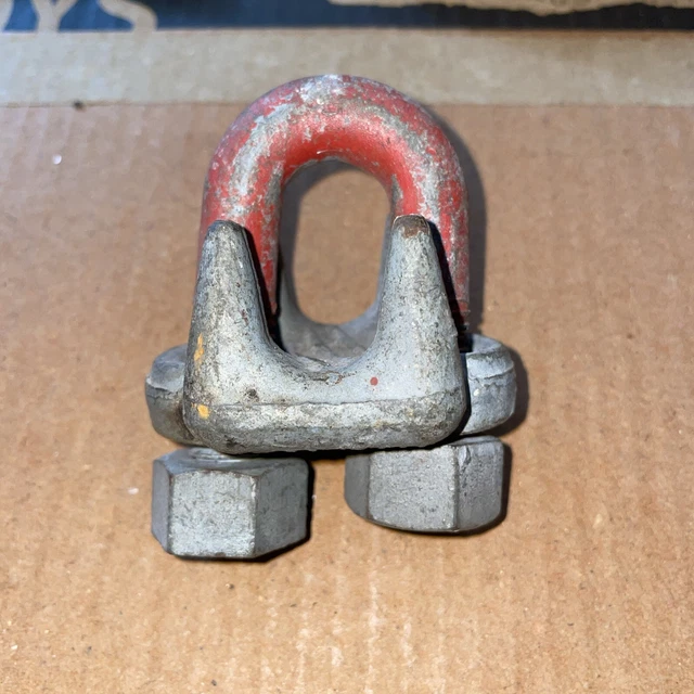 VINTAGE GENUINE CROSBY Wire Rope Clamp 5/8" X 1 1/2" £4.81 - PicClick UK