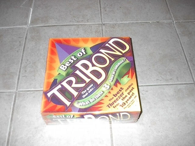 BEST OF TRIBOND "What Do These 3 Have in Common?" Mattel Board Game NEW ...