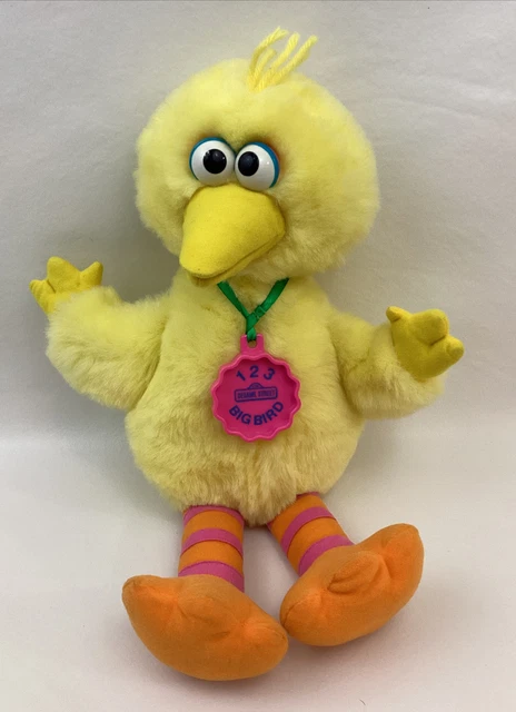PLAYSKOOL SESAME STREET Big Bird Counting Plush 123 Talking 18 Inch ...
