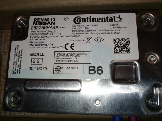 CONTROLE MODULE BOX telematic 282756PA9A - NISSAN JUKE - RENAULT - EUR ...