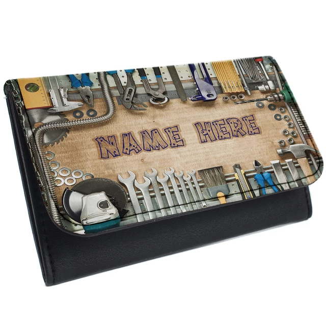 PERSONALISED BEST HANDYMAN Tobacco Pouch Rolling Baccy Wallet Smoking ...