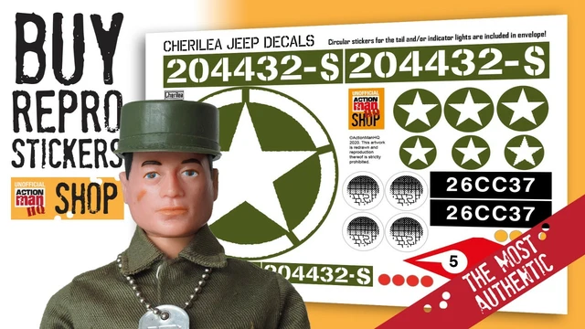 (ACTION MAN) CHERILEA Jeep Stickers £4.49 - PicClick UK