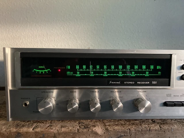 SANSUI 551 STEREO Receiver / FULLY WORKING / V GOOD CONDITION / NEW ...